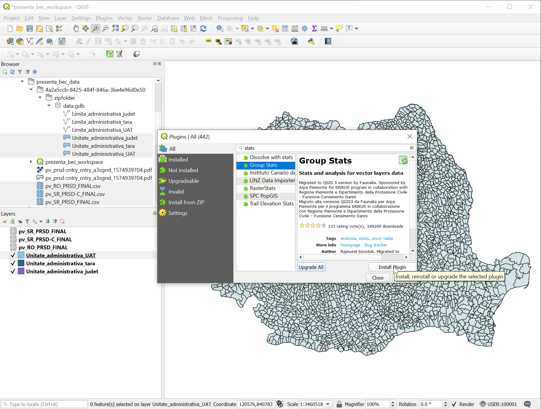 Elections Data - Spatial Perspectives in QGIS 3.8.3 - MapTheClouds