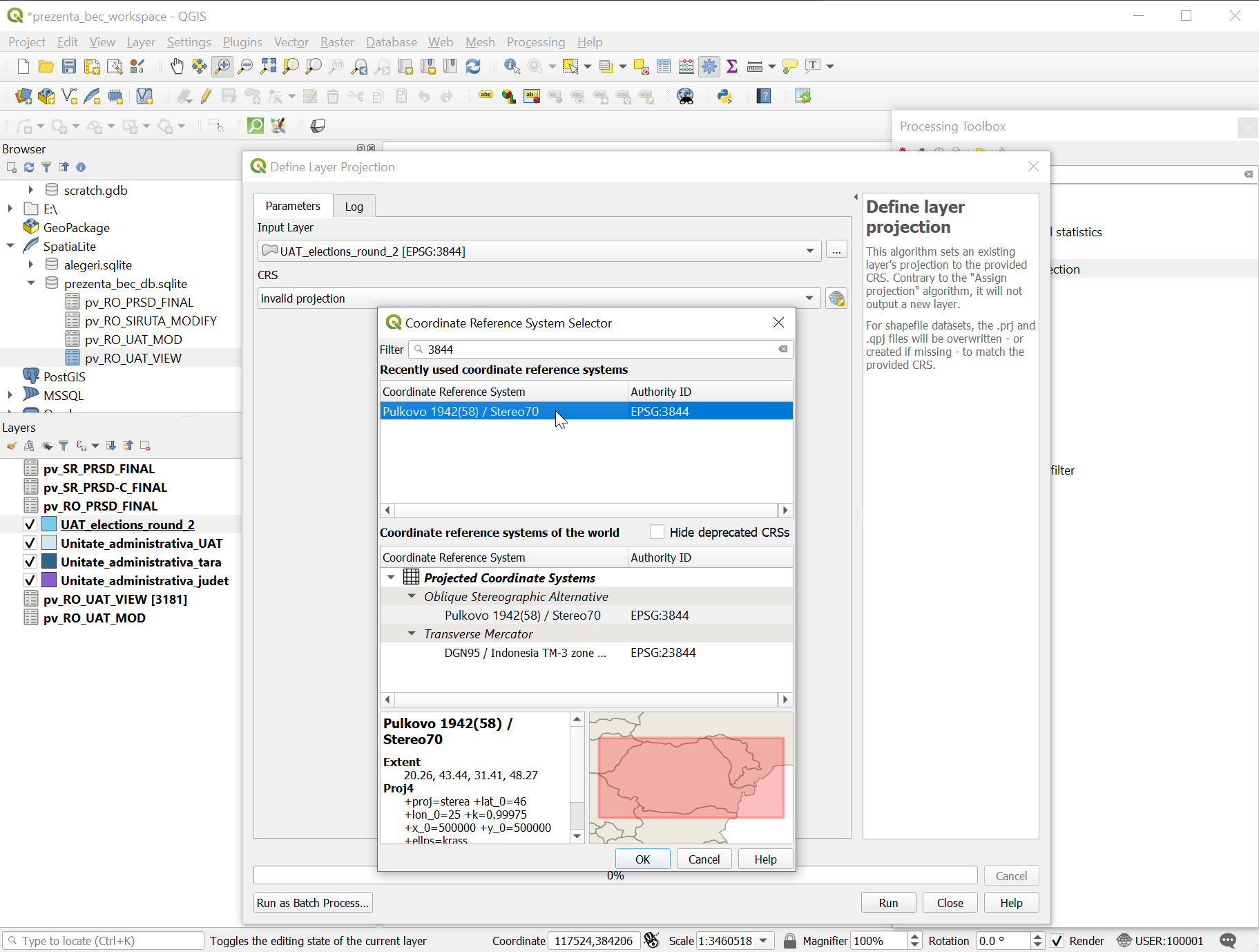 Elections Data - Spatial Perspectives in QGIS 3.8.3 - Map The Clouds