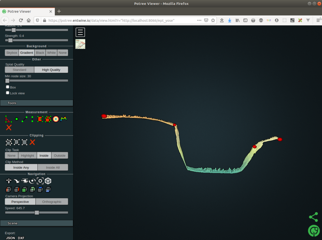 LiDAR PDAL Experiments - Yosemite Valley - MapTheClouds