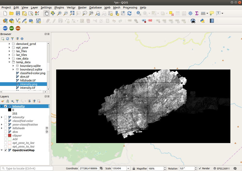 LiDAR PDAL Experiments – Yosemite Valley – Map The Clouds